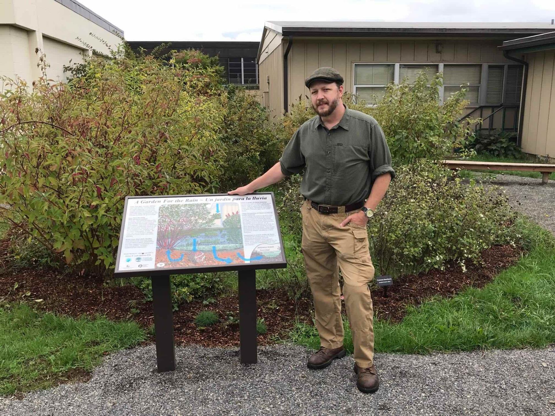 Double Pedestal, Interpretive Sign Transforms Portland Rain Garden ...