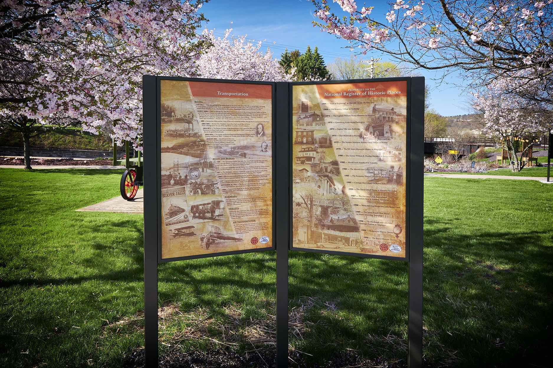 Interpretive Panels Tell the History of Beaver County, Pennsylvania ...